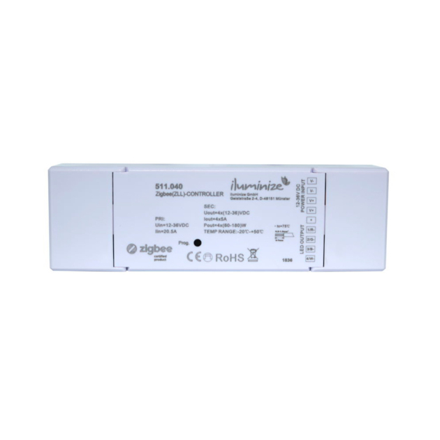 Iluminize ZigBee 3.0 LED-controller, 4 channel 5A, RGBW LED - Sprut.AI