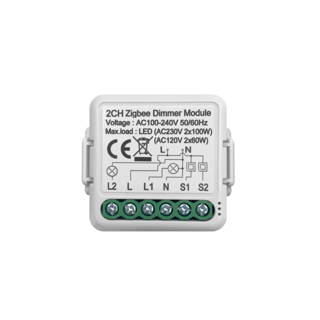 2CH ZigBee Dimmer Module - Sprut.AI