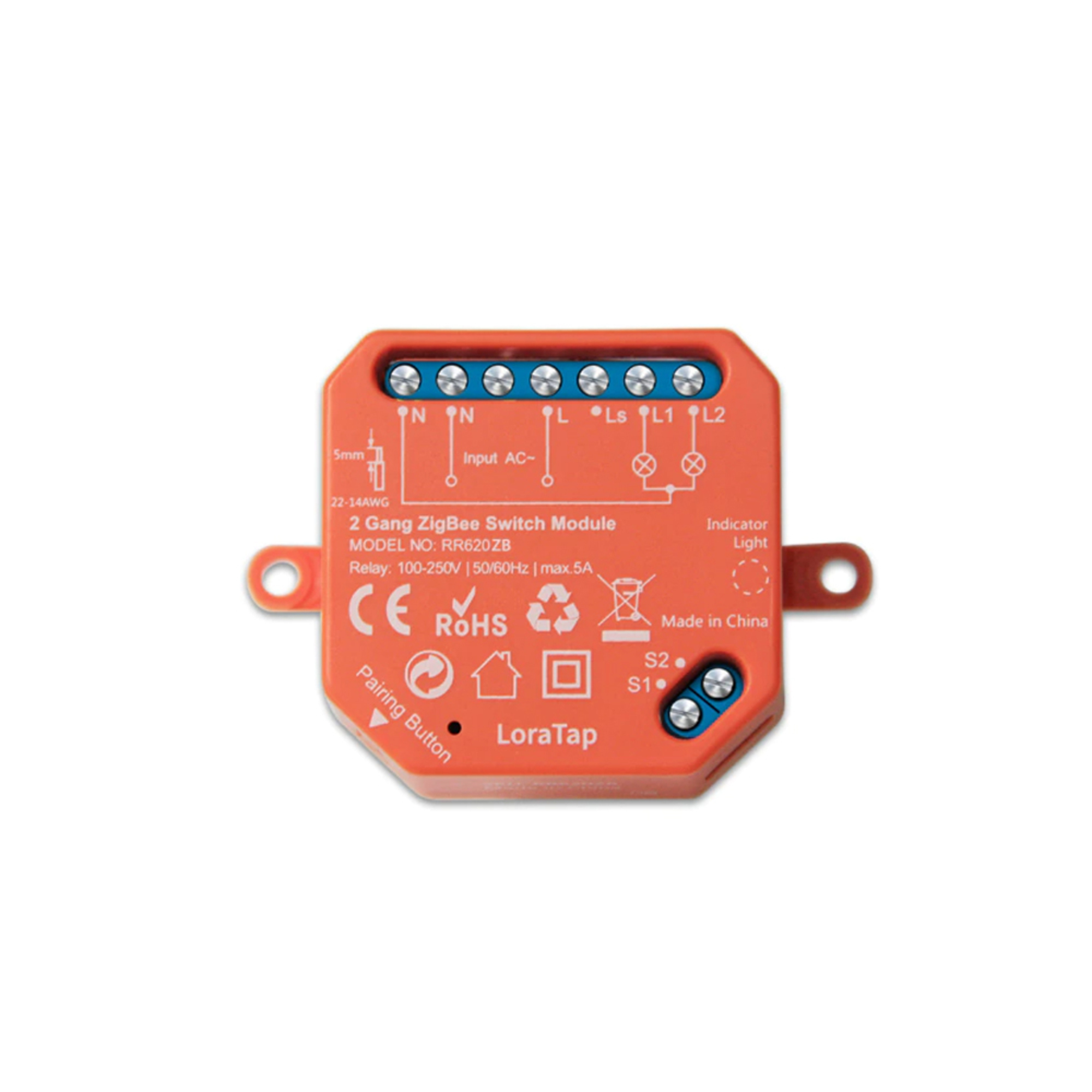 2 Gang Zigbee Switch Module Sprut Ai
