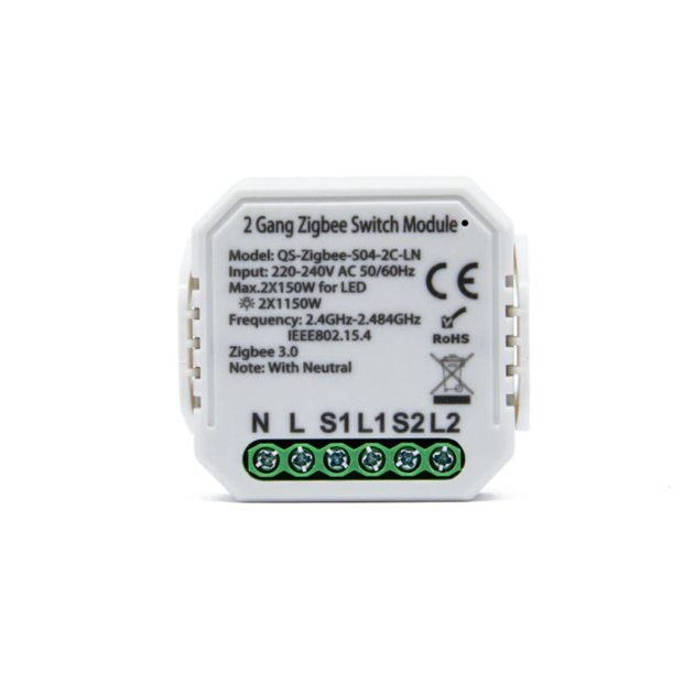 Lonsonho Tuya Zigbee 2CH netral - Sprut.AI