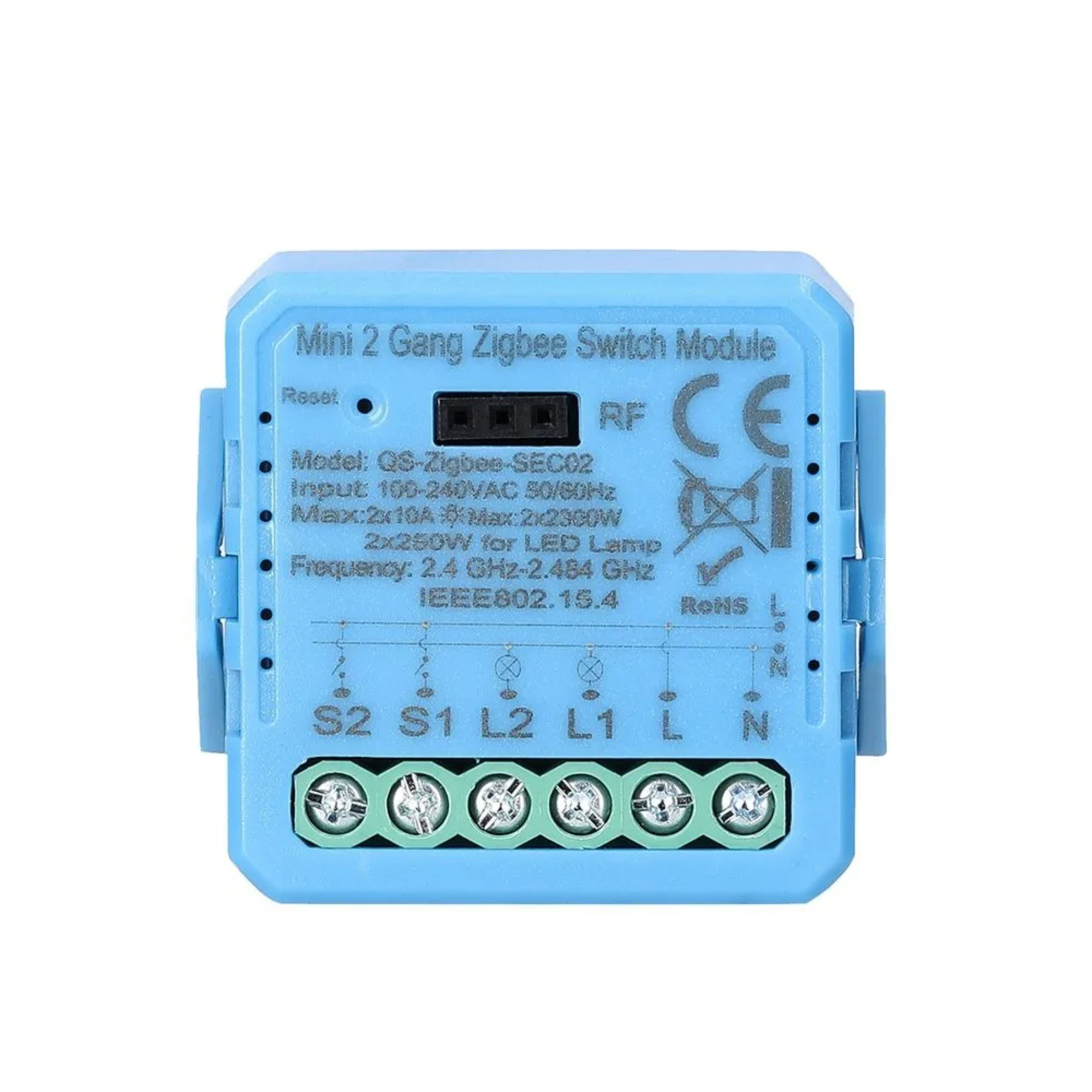 Mini 2 Gang Zigbee Switch Module Sprut Ai