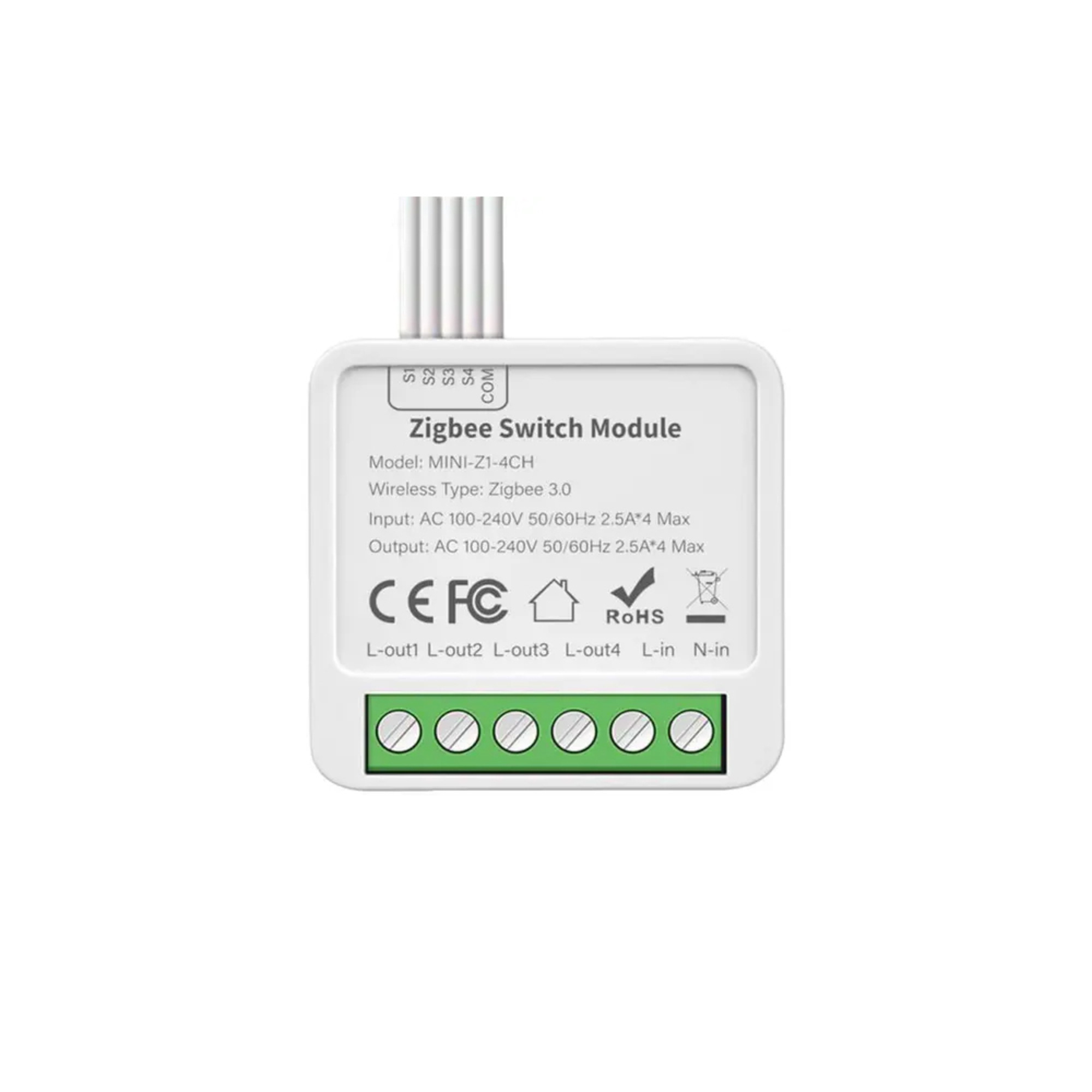 Tuya ZigBee Mini DIY 4CH - Sprut.AI