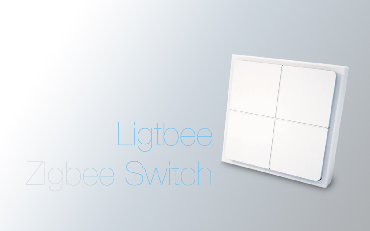 Беспроводной четырехкнопочный Zigbee выключатель от компании Ligtbee ...